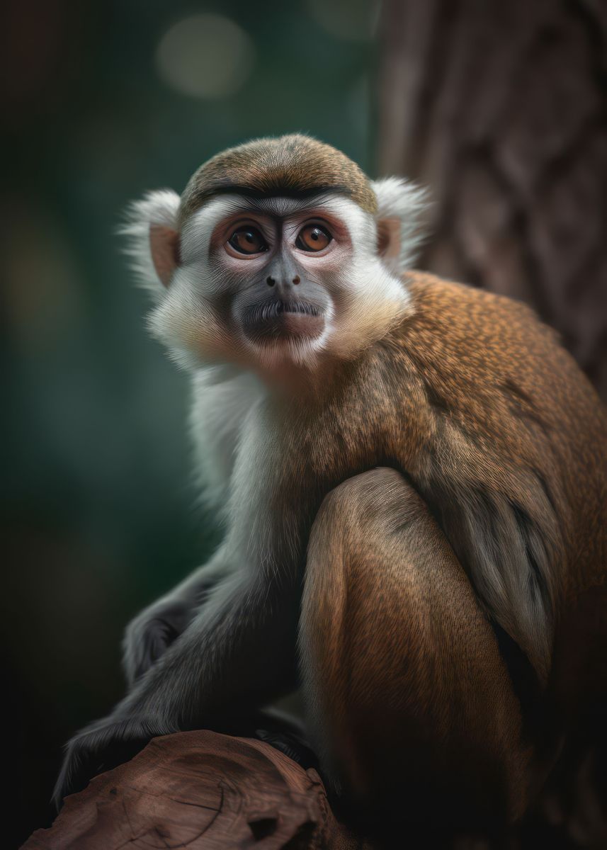 'Silly monkey' Poster, picture, metal print, paint by Zooscape Wildlife ...