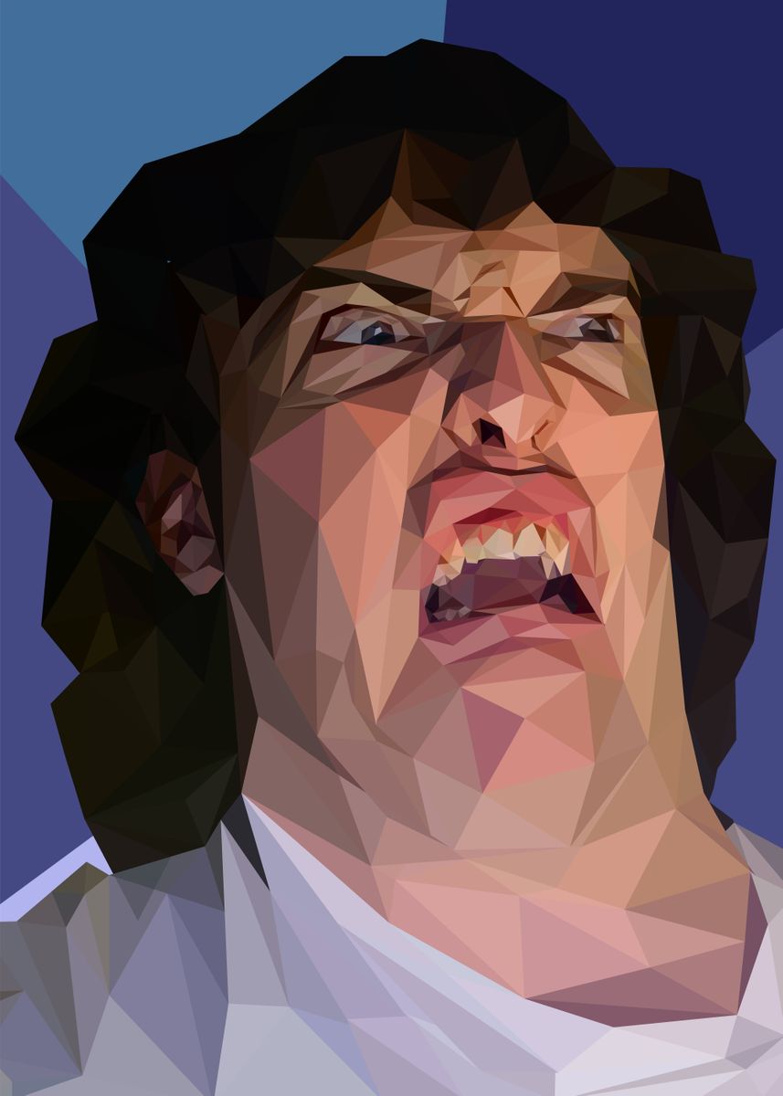 'disgusting guy meme' Poster, picture, metal print, paint by Lowpoly Posters | Displate