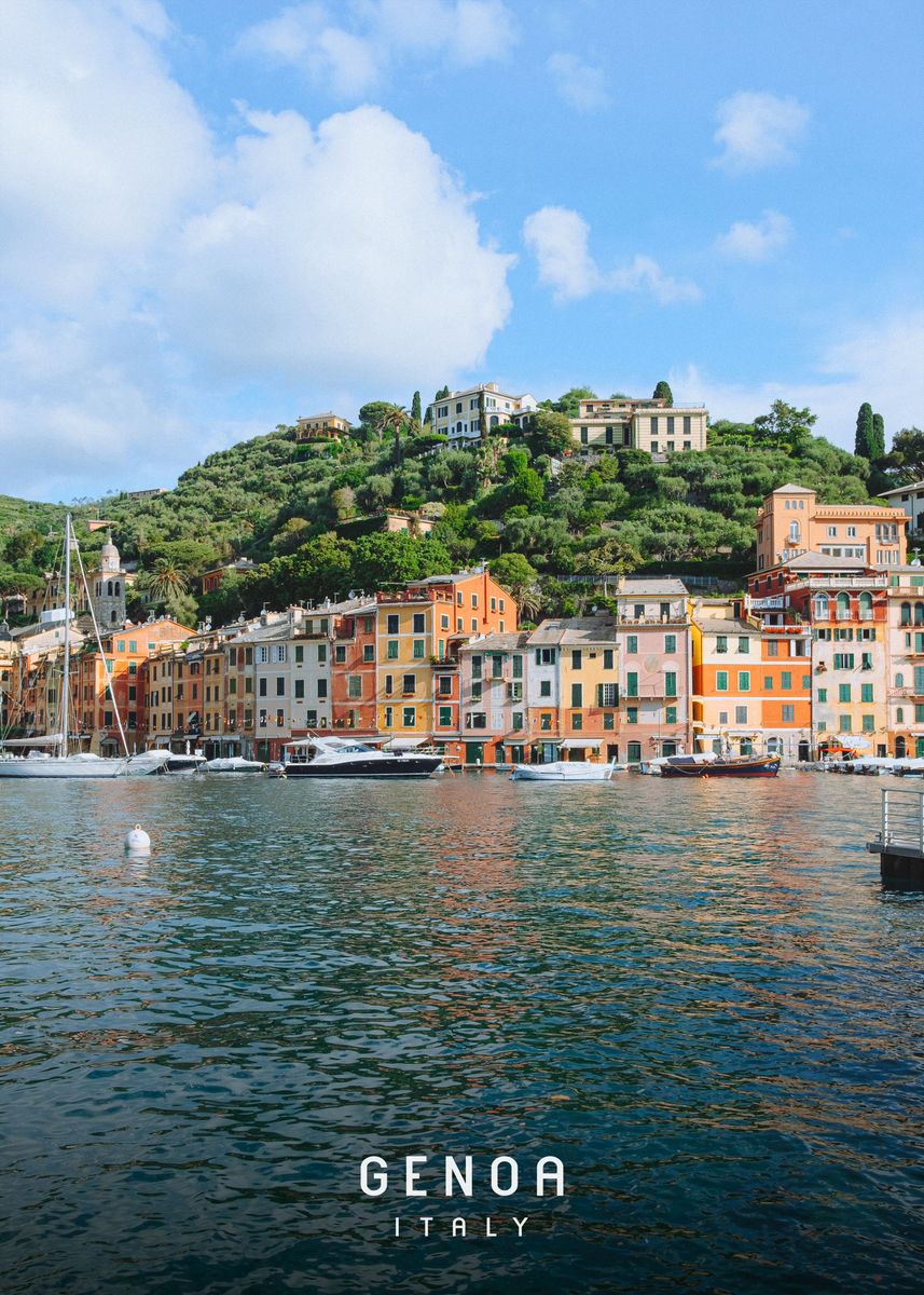 'Genoa ' Poster, picture, metal print, paint by Famous City | Displate