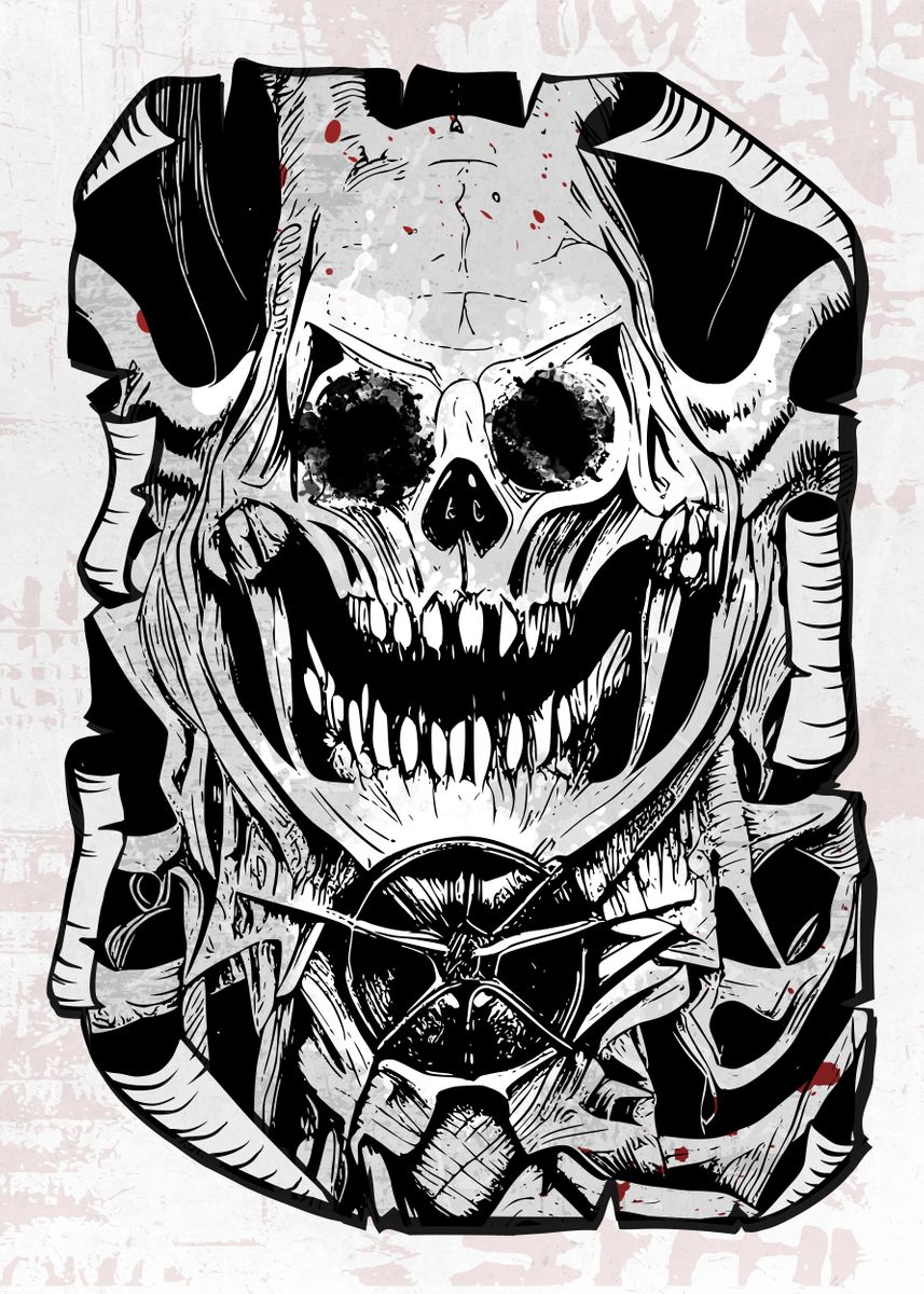 'Super Wicked Evil Dead' Poster, picture, metal print, paint by Ilya ...