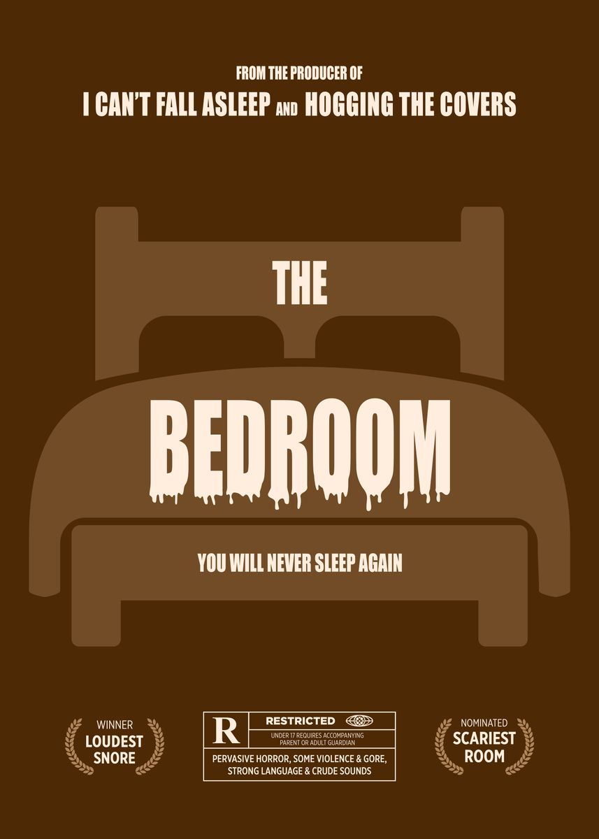 'The Bedroom Horror Parody' Poster, picture, metal print, paint by ...