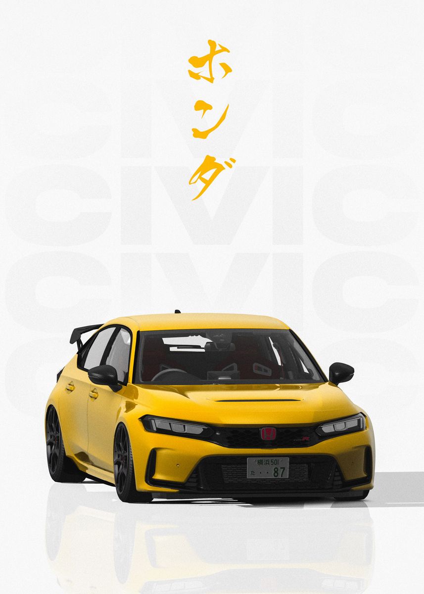 'Honda Civic Type R FL5' Poster, picture, metal print, paint by Yannick ...