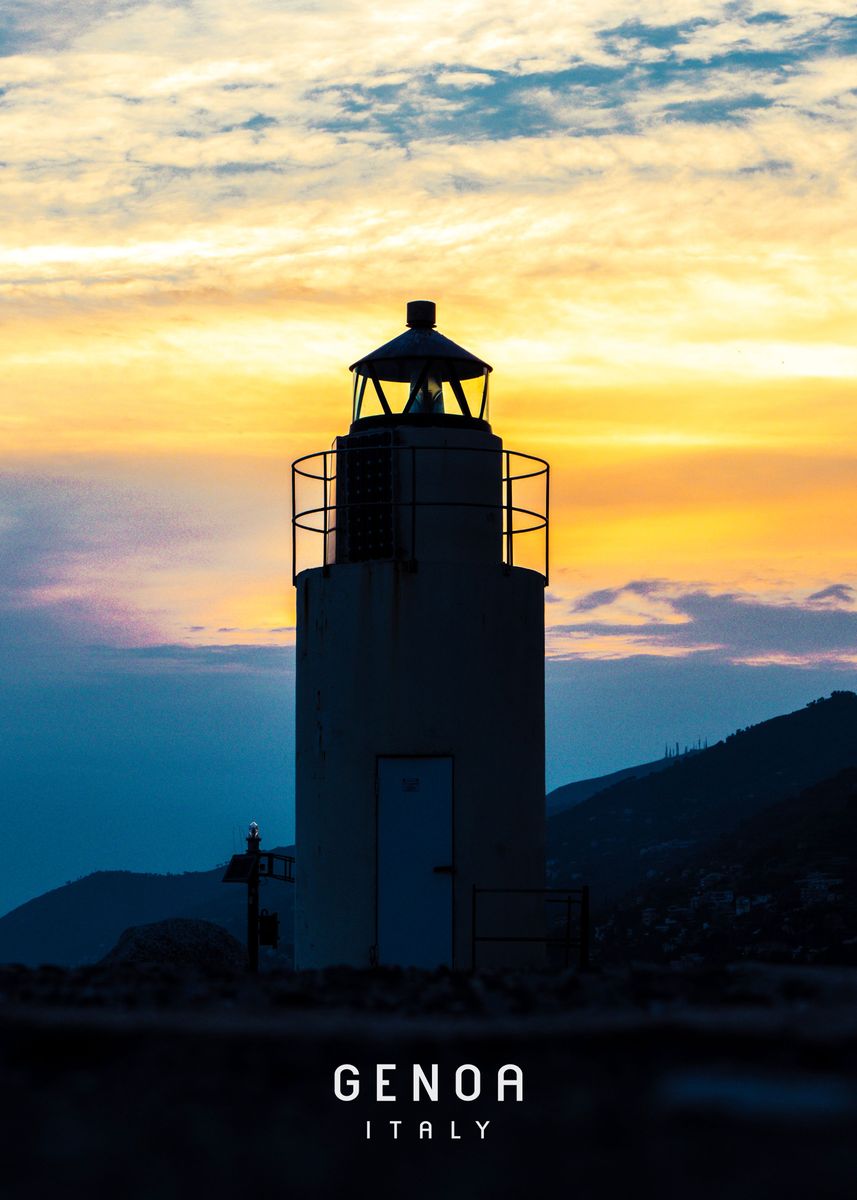 'Genoa' Poster by Famous City | Displate