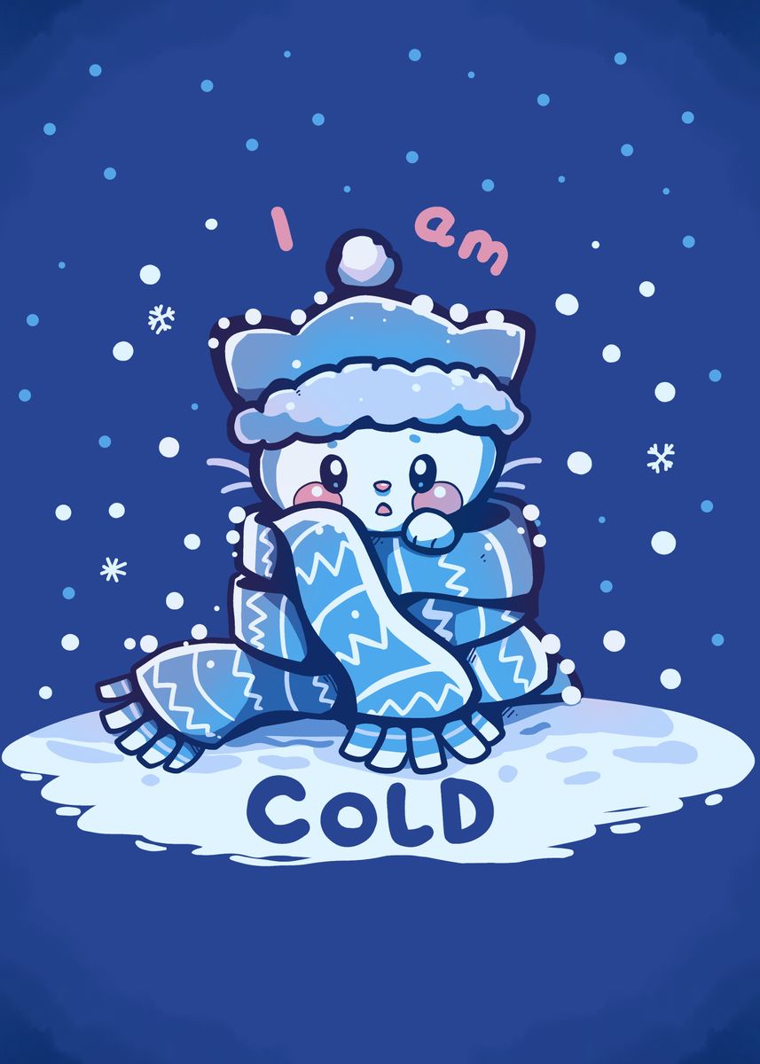 'I am Cold' Poster, picture, metal print, paint by Sarah Richford ...
