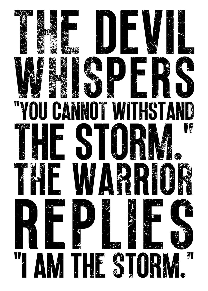 'I Am the Storm' Poster by Yess | Displate