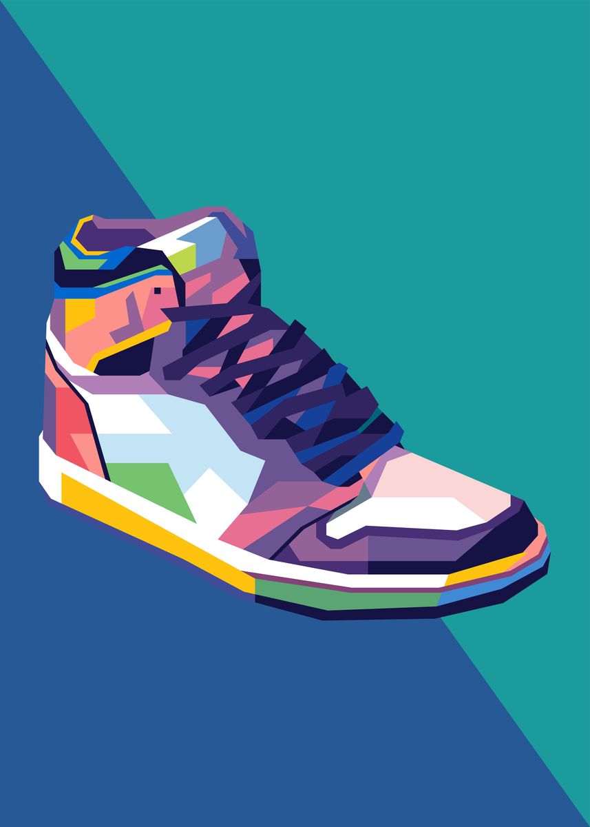 'Shoes Illustration' Poster, picture, metal print, paint by Indra ...