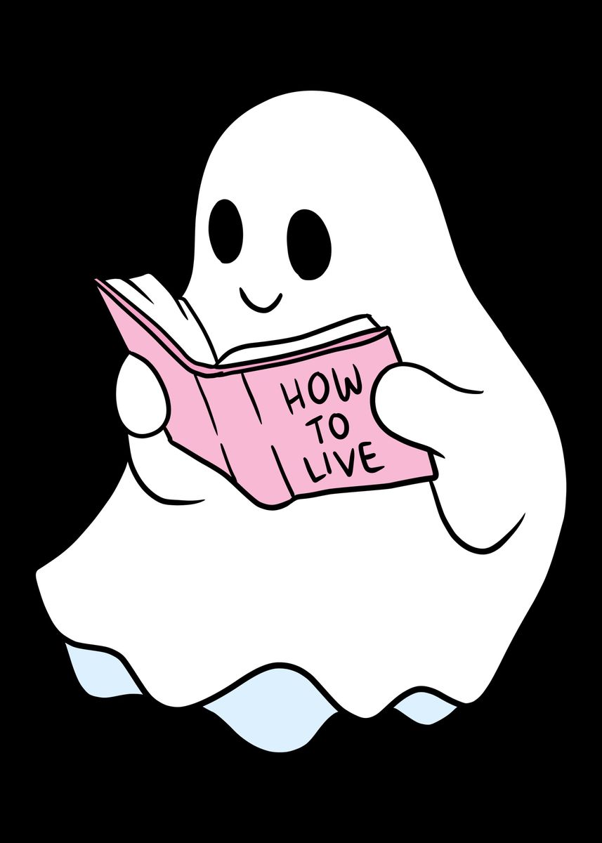 'How To Live Ghost Humor' Poster, picture, metal print, paint by Hexor ...