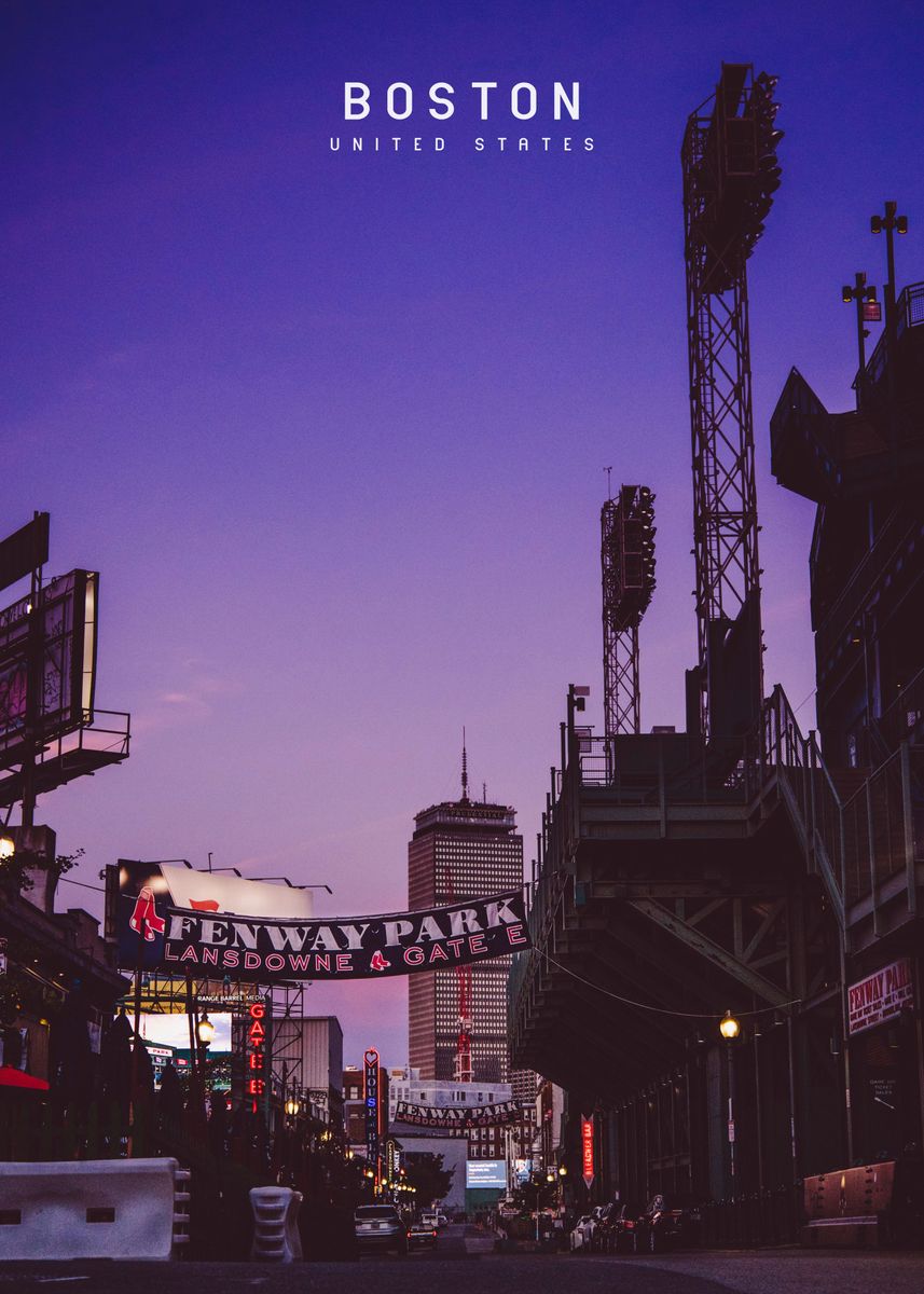 'Boston ' Poster, picture, metal print, paint by Big City | Displate