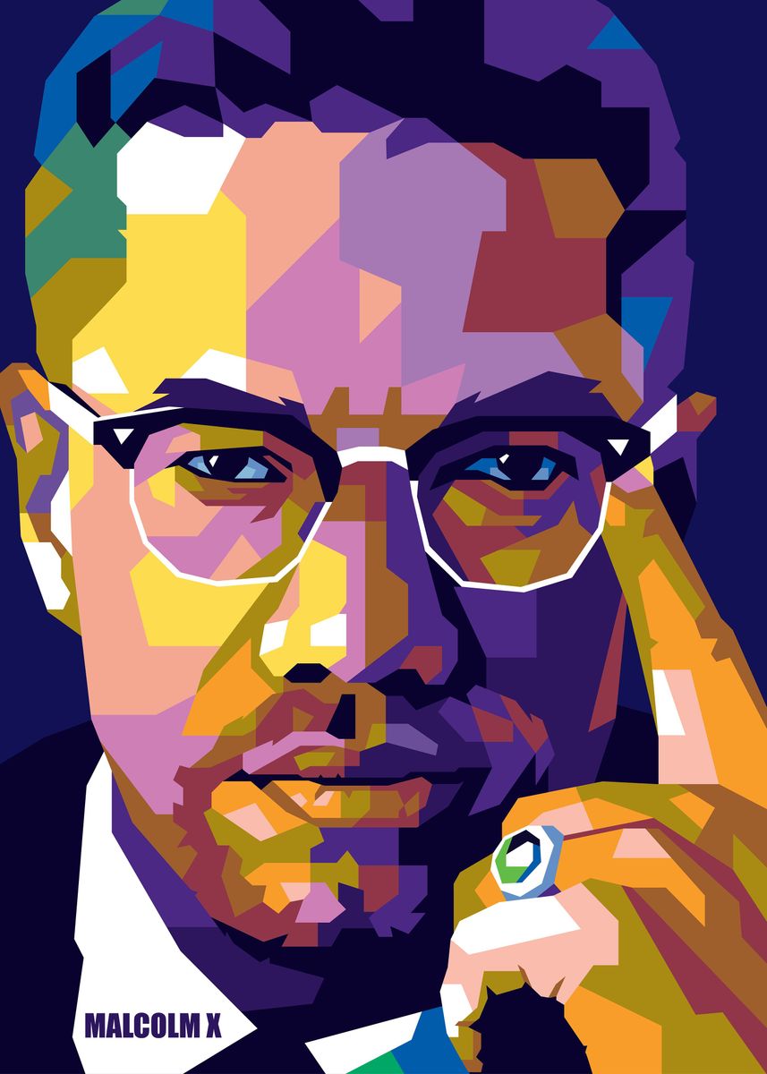 'Malcolm X Pop Art' Poster, picture, metal print, paint by Erick Sato ...