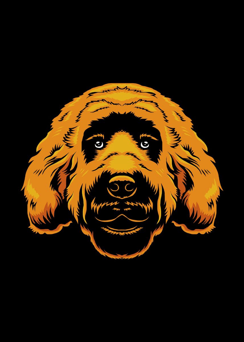 'Goldendoodle Dog Face' Poster by FunnyGifts | Displate