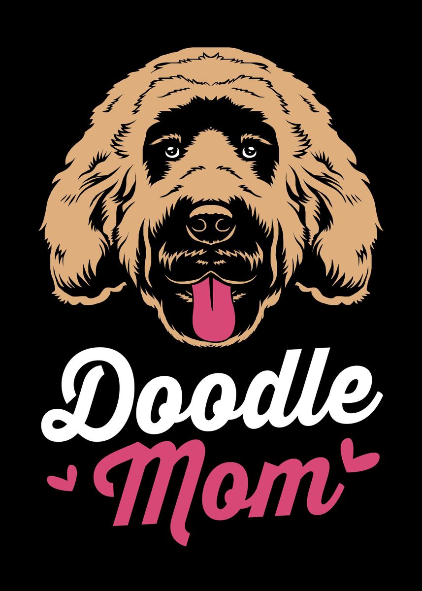 'Doodle Mom' Poster, picture, metal print, paint by FunnyGifts | Displate