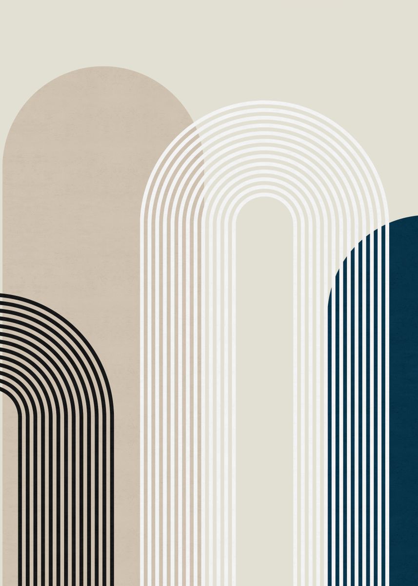 'Line geometry 2' Poster by Vitor Costa | Displate