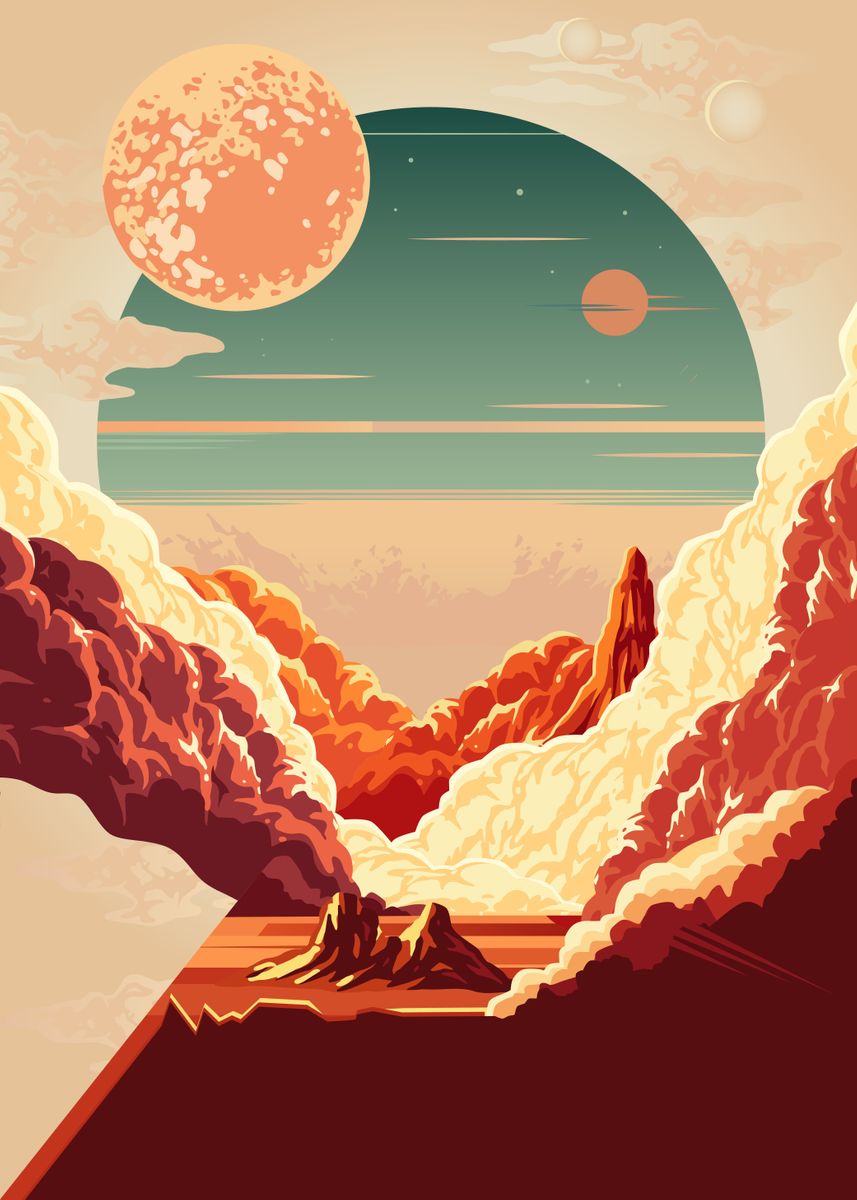 'Space scenery' Poster by Anil Gamble | Displate