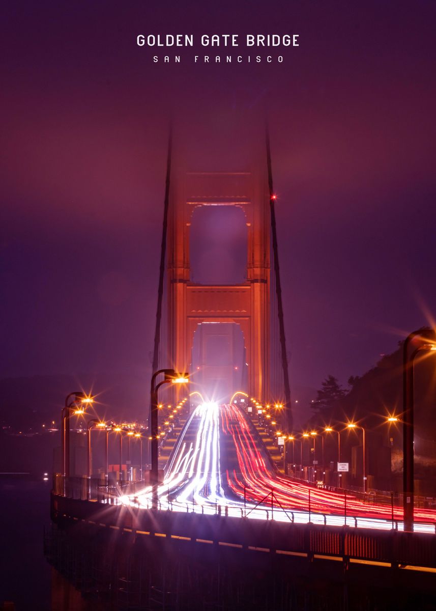 'Golden Gate Bridge ' Poster by Explore Universe | Displate