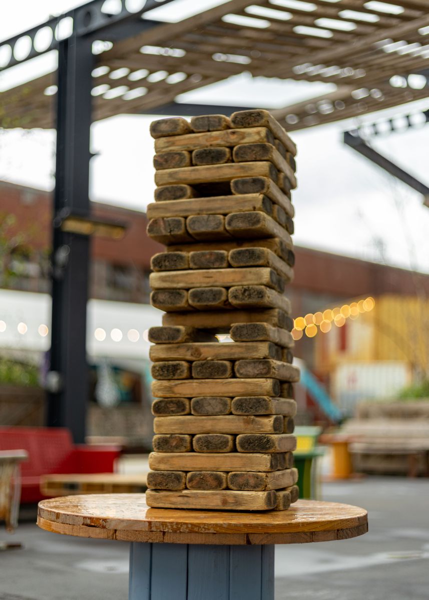 'Stacked High' Poster, picture, metal print, paint by Matthew C | Displate