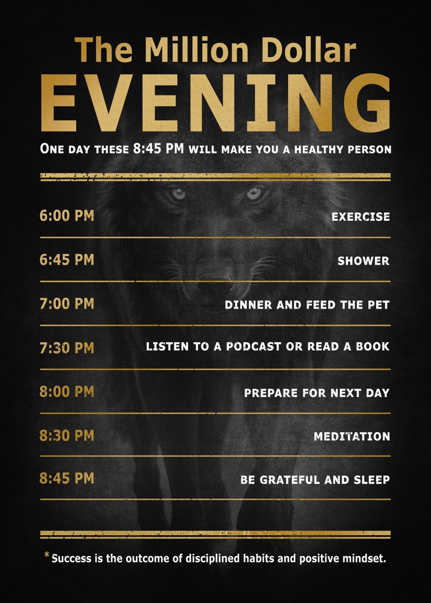 'The Million Dollar Evening' Poster, picture, metal print, paint by ...