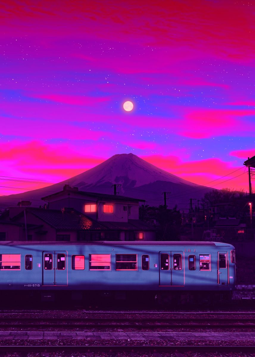 'Ephemeral Sunset' Poster, picture, metal print, paint by Funglazie ...