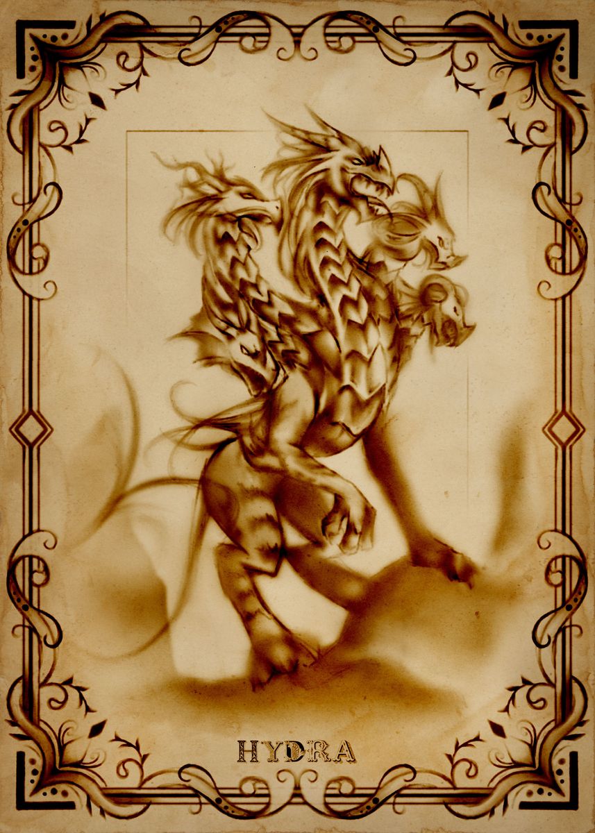 'Hydra' Poster, picture, metal print, paint by Geometrical Helianthus ...