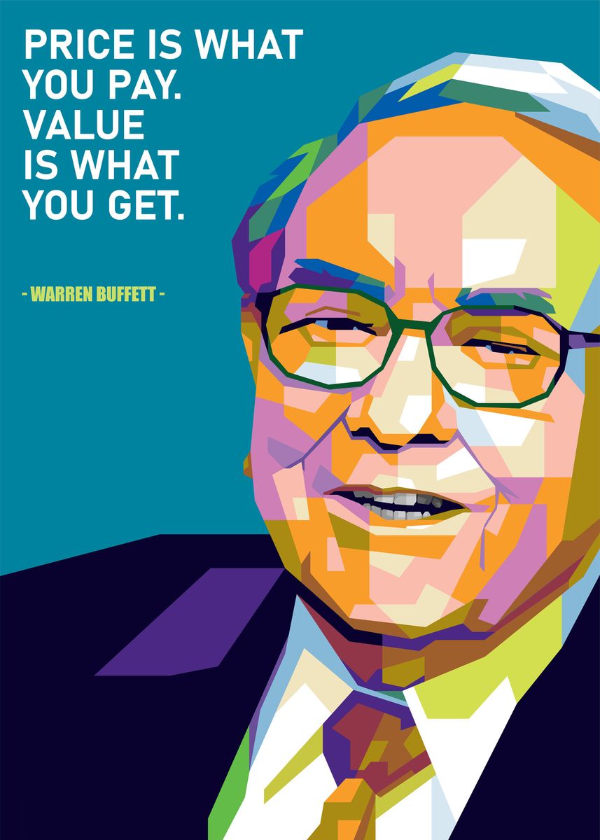 'Warren Buffett Quotes' Poster, picture, metal print, paint by Erick ...