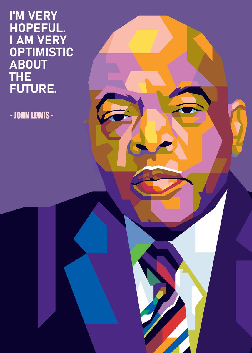 'John Robert Lewis' Poster, picture, metal print, paint by Erick Sato ...