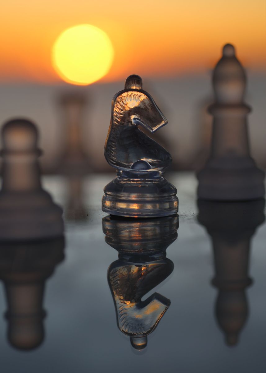 'Chess' Poster, picture, metal print, paint by G Design | Displate