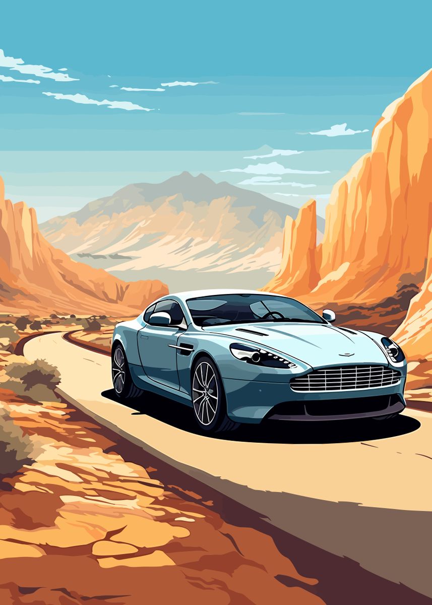 'Car Illustration' Poster, picture, metal print, paint by Qreative ...