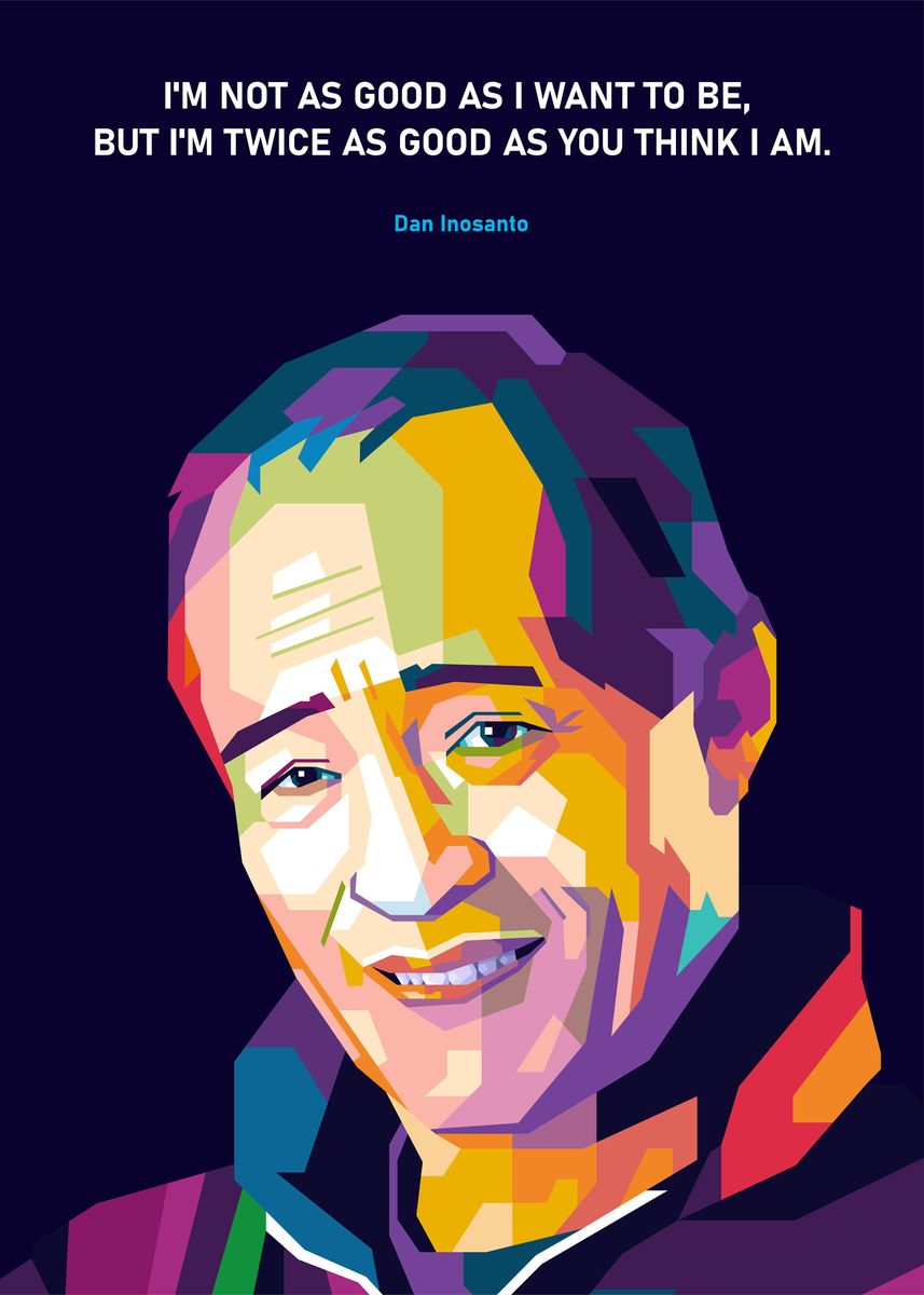 'Dan Inosanto' Poster, picture, metal print, paint by Indra | Displate