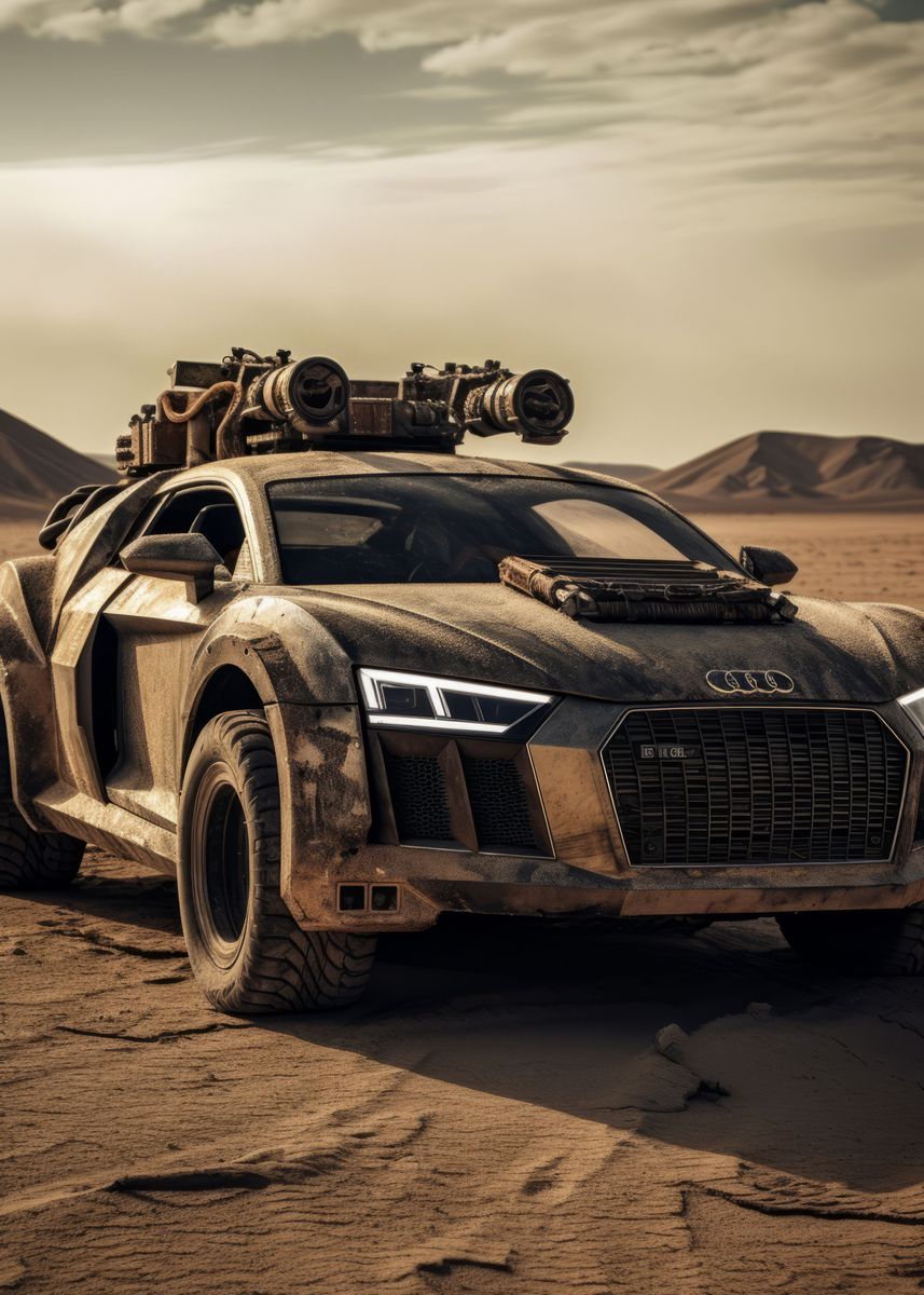 'Audi R8' Poster, picture, metal print, paint by Five Senses Art | Displate