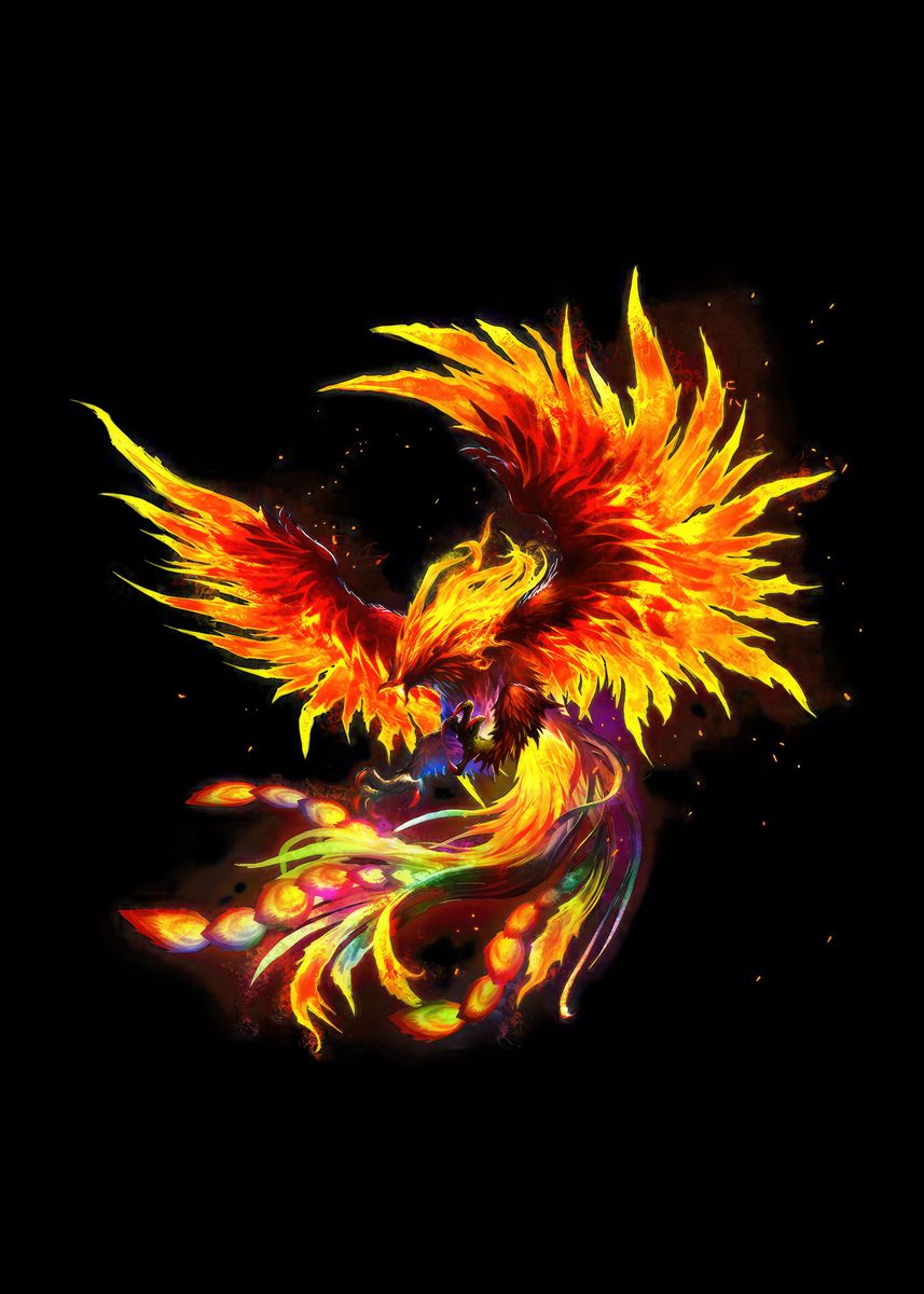'PHOENIX ART ' Poster, picture, metal print, paint by Liam Design ...