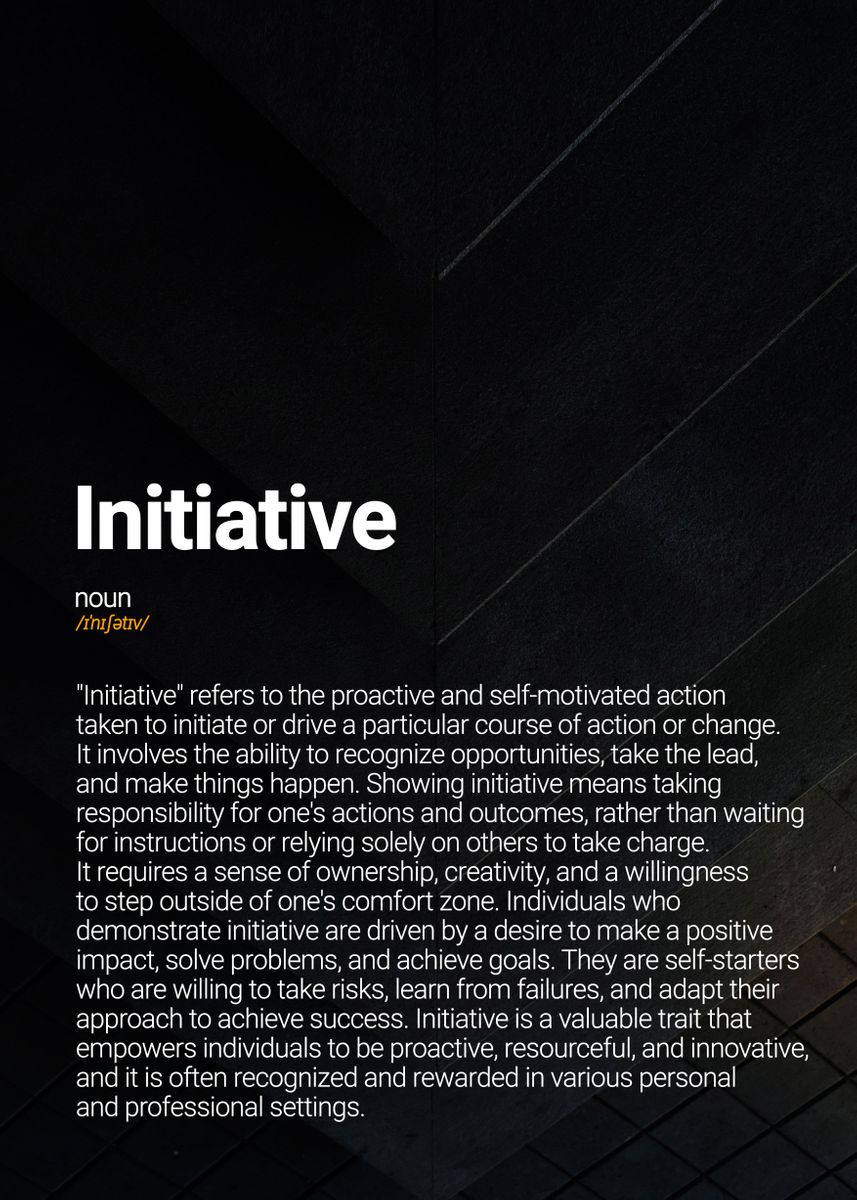 'Initiative' Poster, picture, metal print, paint by Mr Penguin | Displate