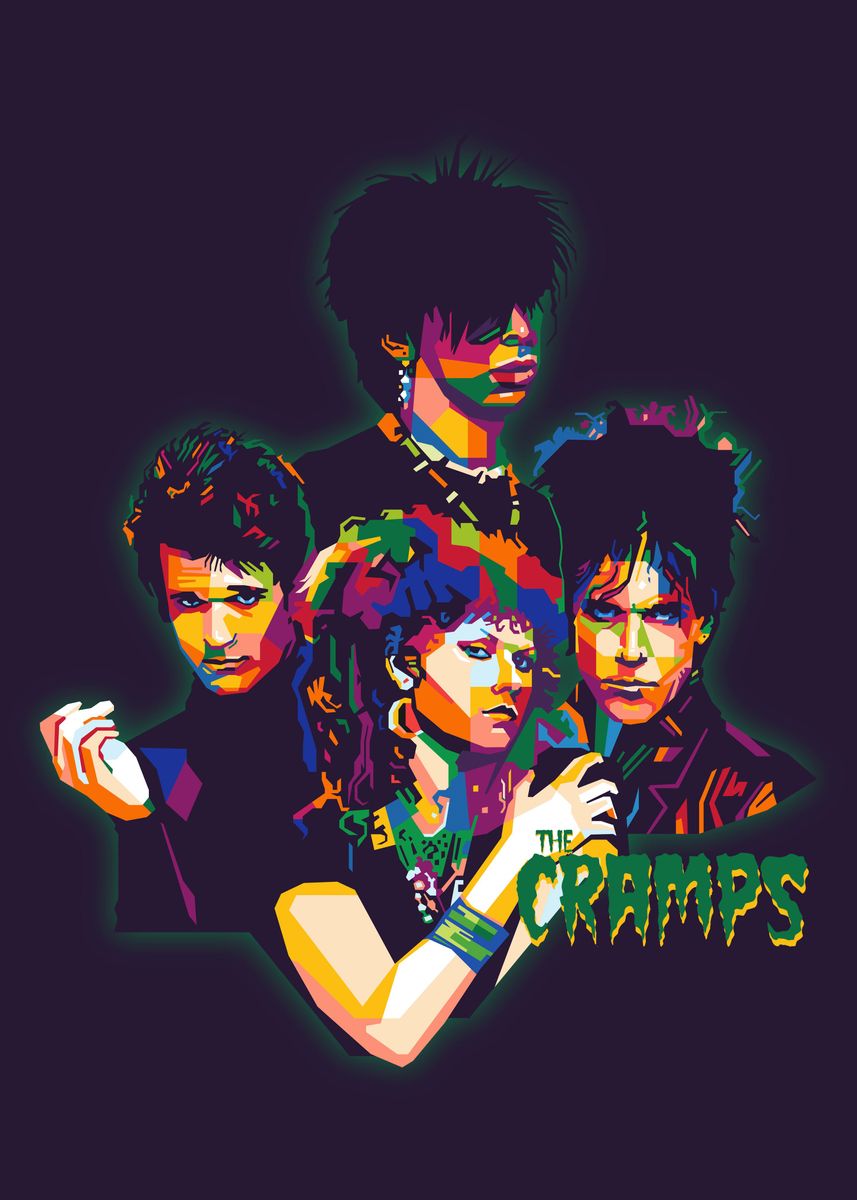 'WPAP The Cramps' Poster, picture, metal print, paint by nofa aji ...