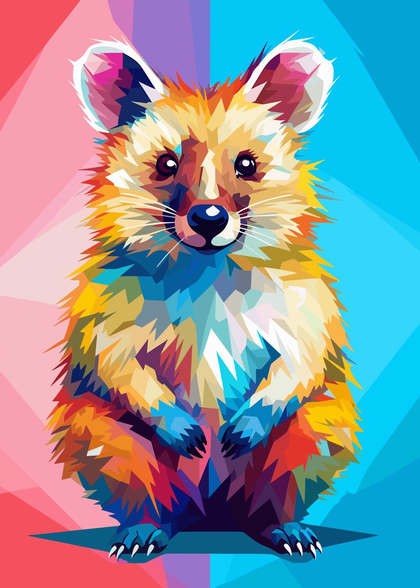 'Animal WPAP' Poster, picture, metal print, paint by Qreative | Displate