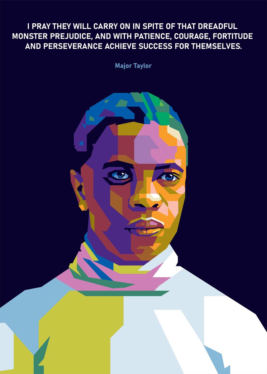 'Major Taylor' Poster, picture, metal print, paint by Ananda Praj ...