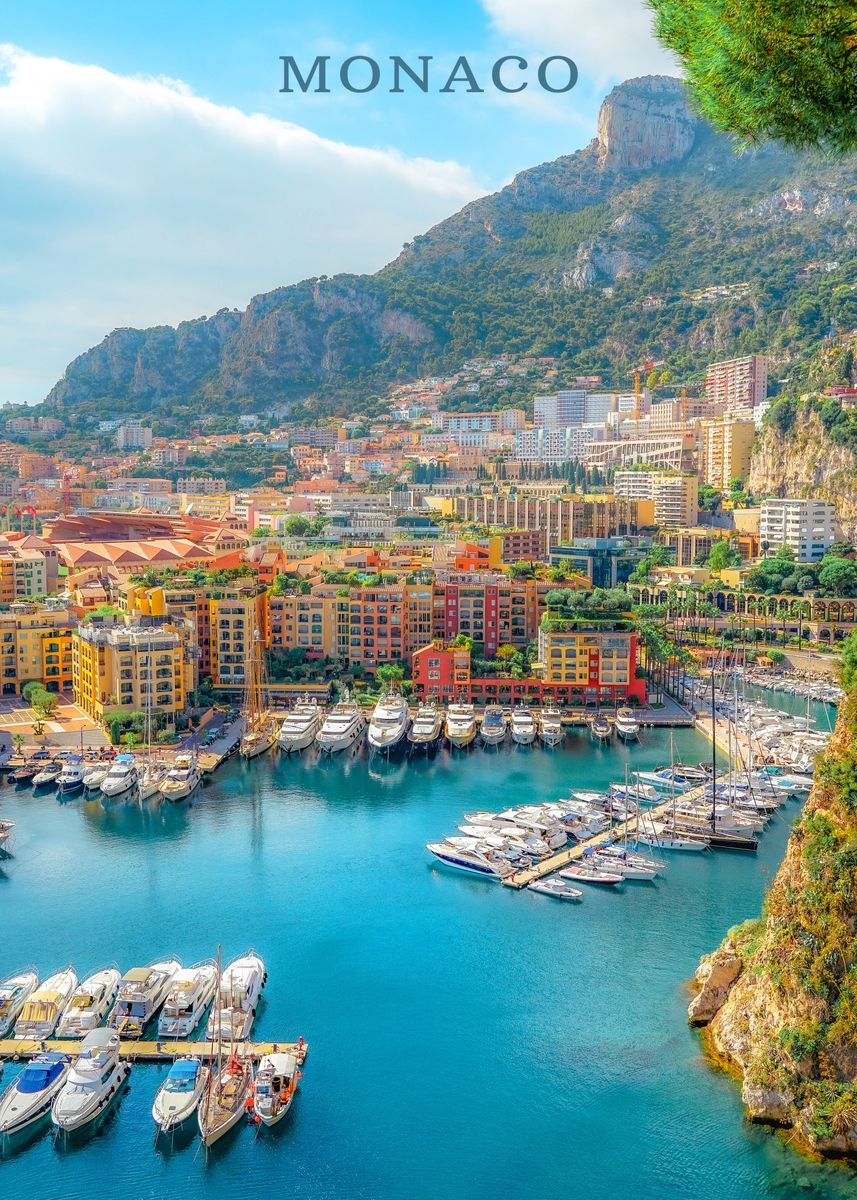 'Monaco ' Poster, picture, metal print, paint by Big City | Displate