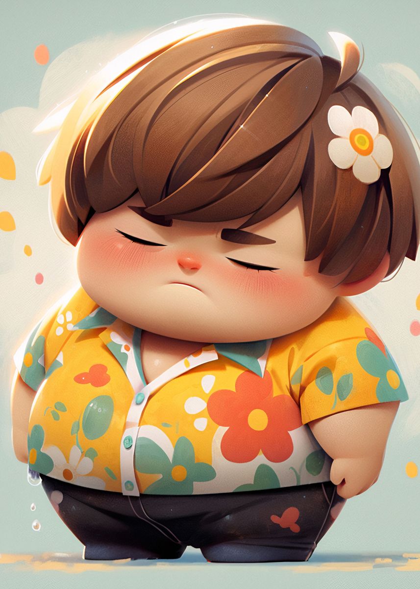 'Cute Fat Luka Modric' Poster by Morgan Moorhead | Displate