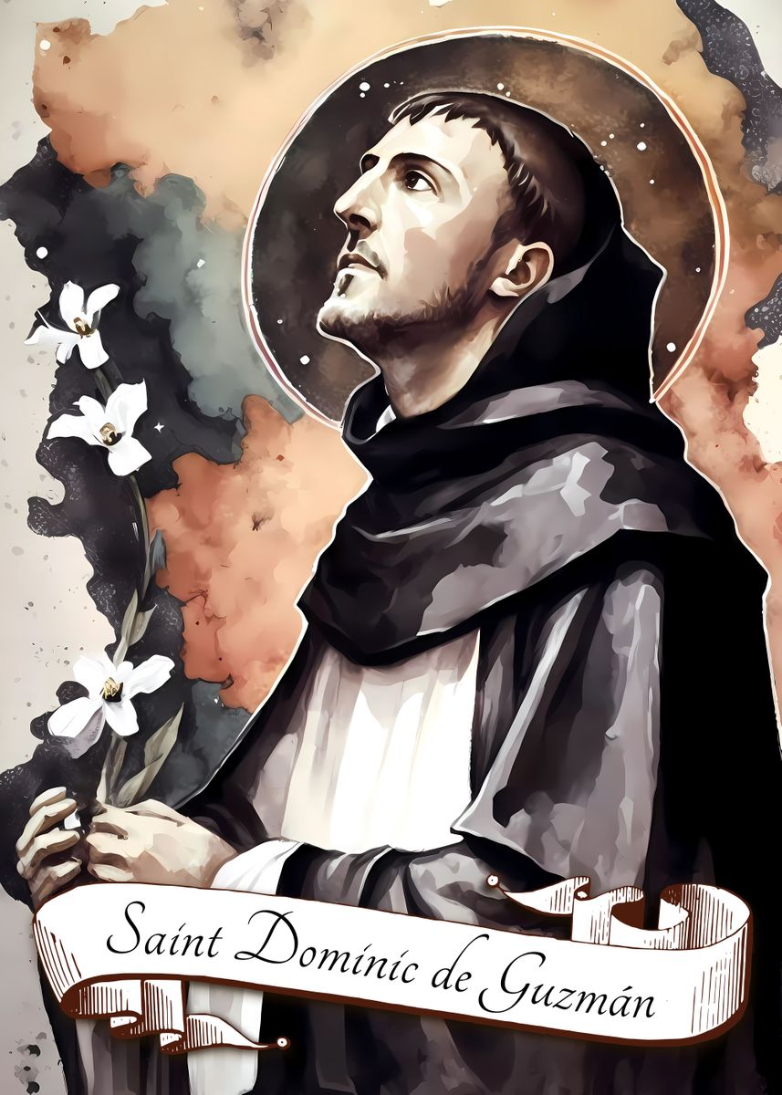'Saint Dominic de Guzman' Poster, picture, metal print, paint by ...