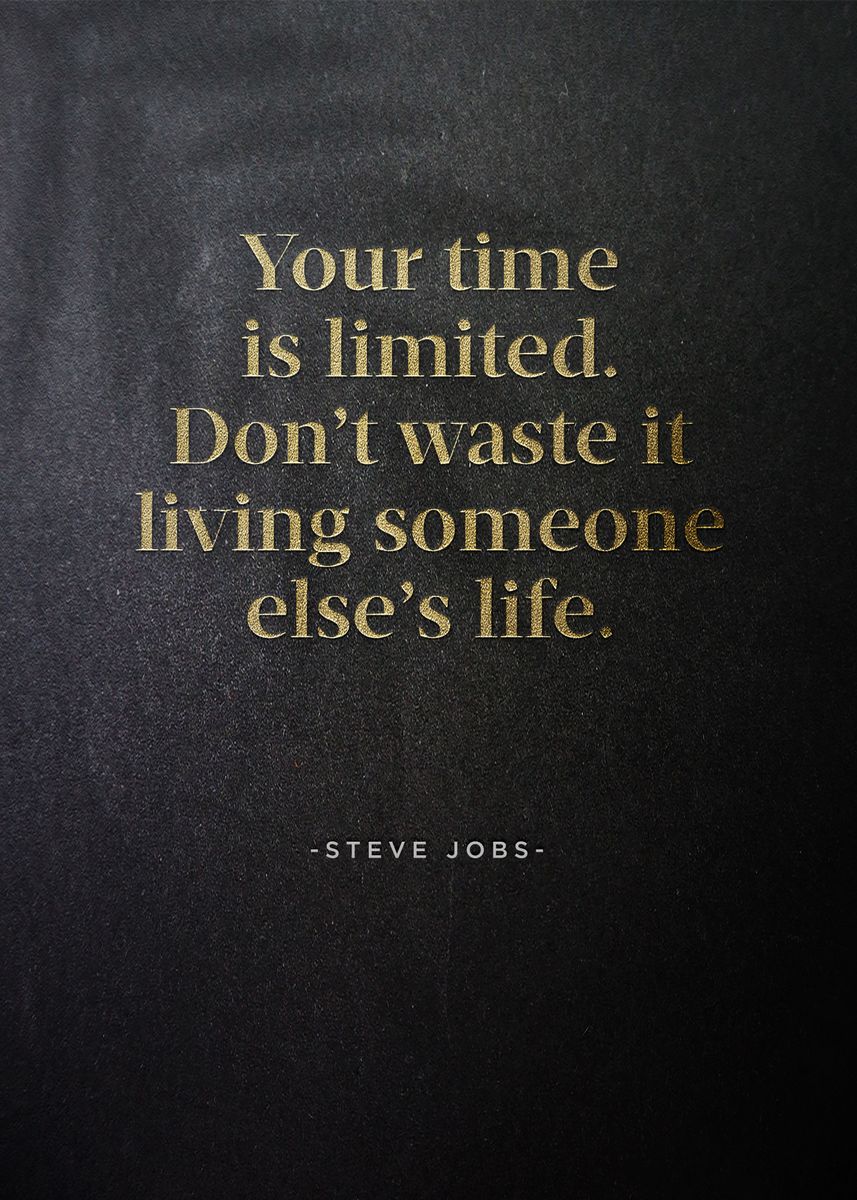 'Your Time is Limited' Poster, picture, metal print, paint by Lucky ...