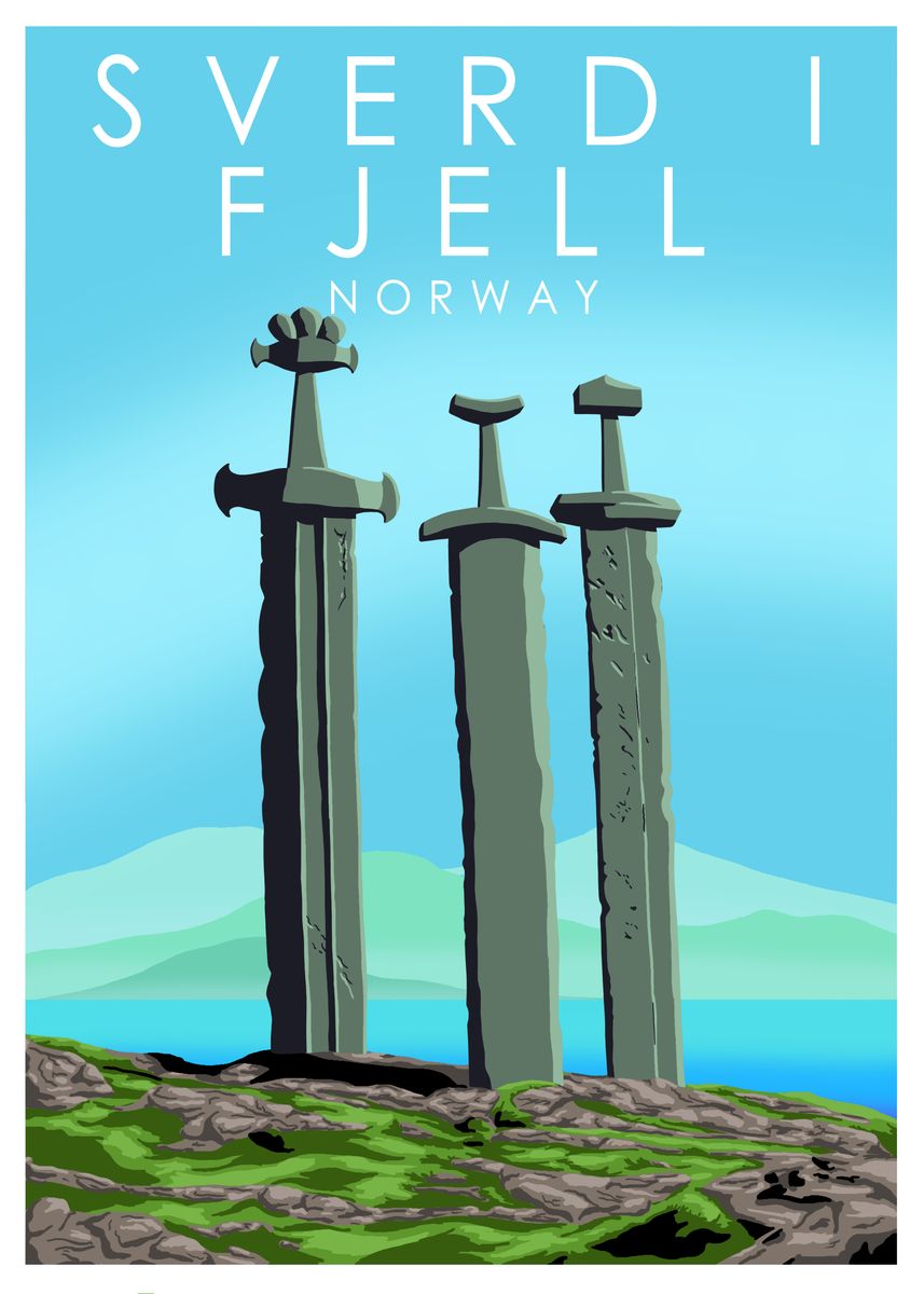 'Sved I Fjell' Poster, picture, metal print, paint by OmegaArt | Displate