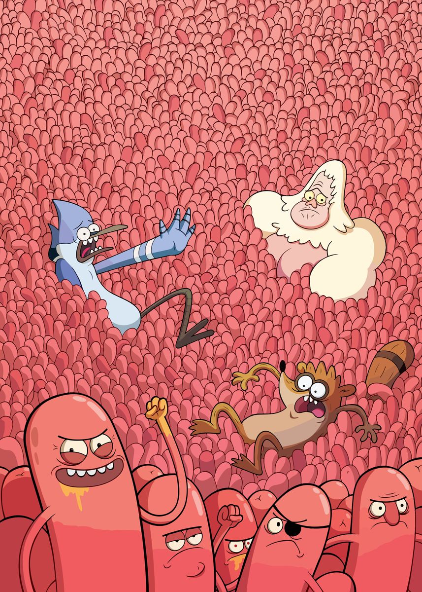 'Regular regular show' Poster, picture, metal print, paint by Leonardo ...