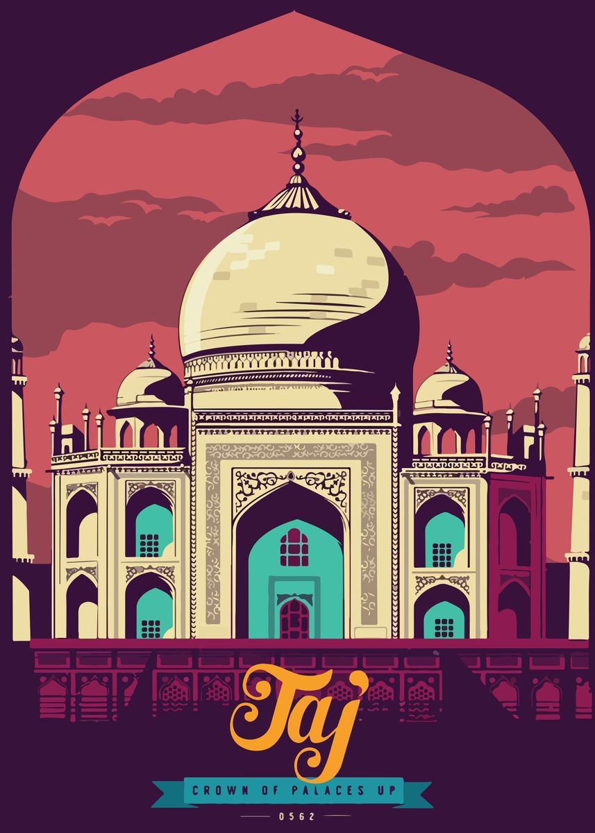 'Travel to taj' Poster by Leonardo Djuminnic | Displate
