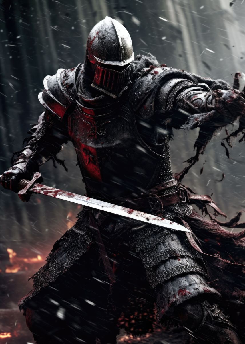 'Black Knight' Poster, picture, metal print, paint by DM Photography ...