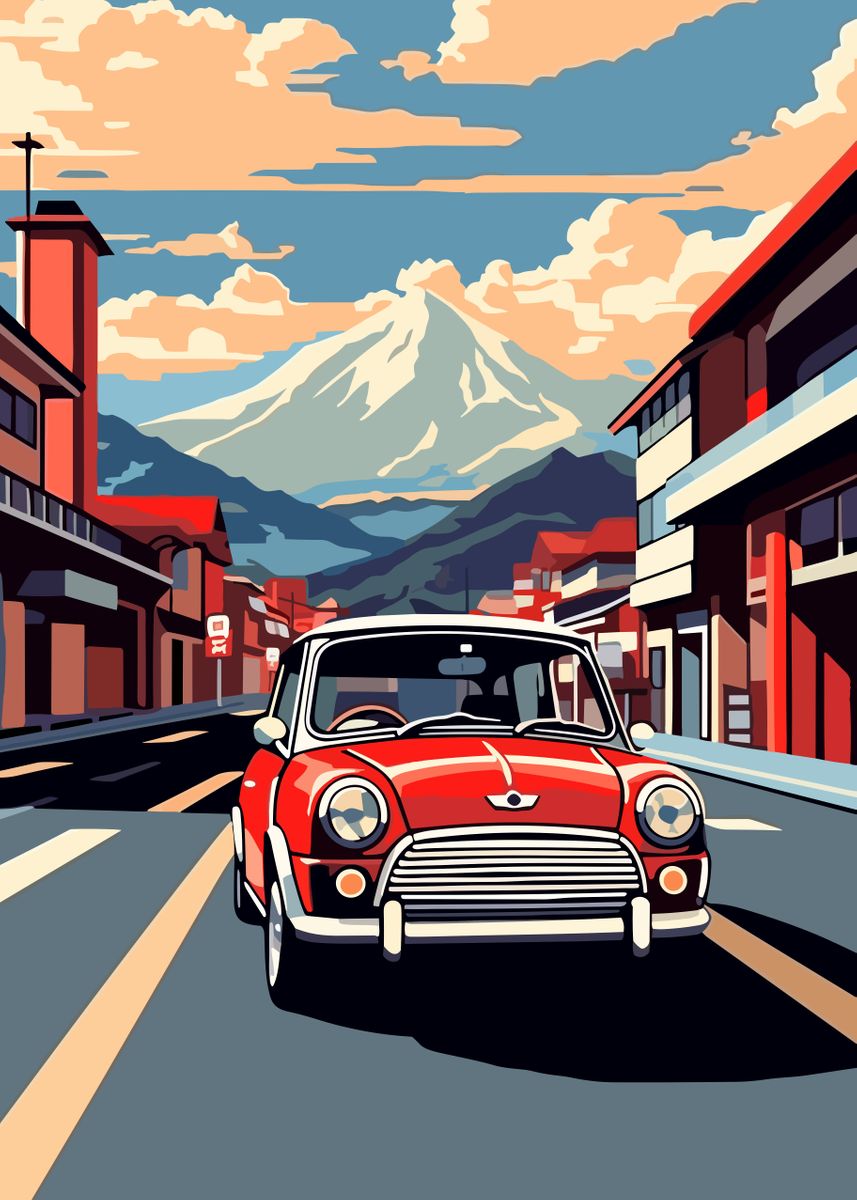 'Car Illustration' Poster, picture, metal print, paint by Qreative ...