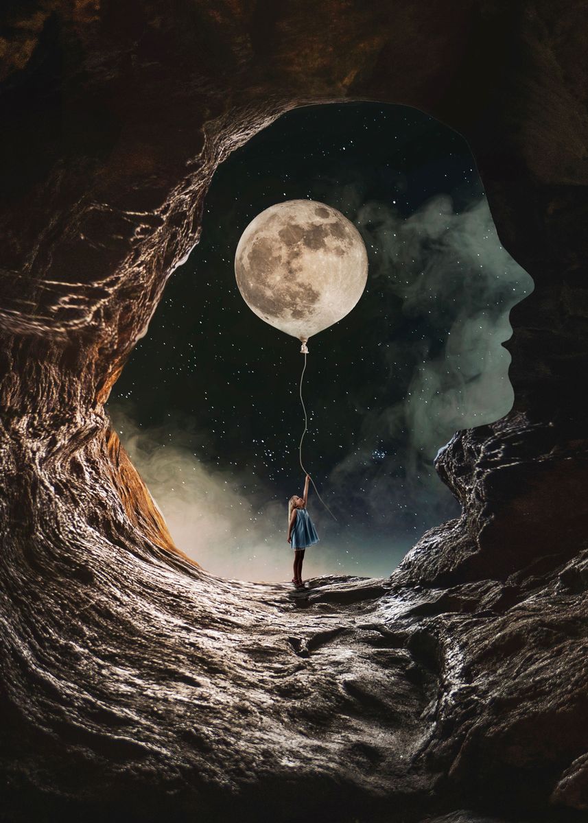 'MOON CHILD' Poster by Natacha Einat | Displate