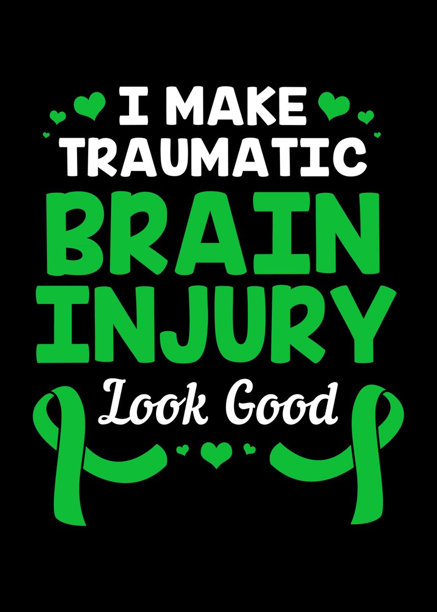 'Traumatic Brain Injury' Poster, picture, metal print, paint by ...