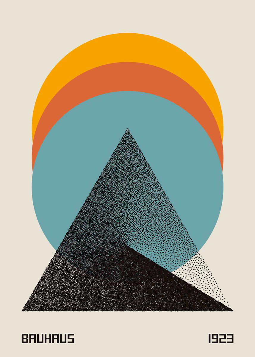 'Bauhaus 1923 Poster' Poster, picture, metal print, paint by BluePinkPanther | Displate