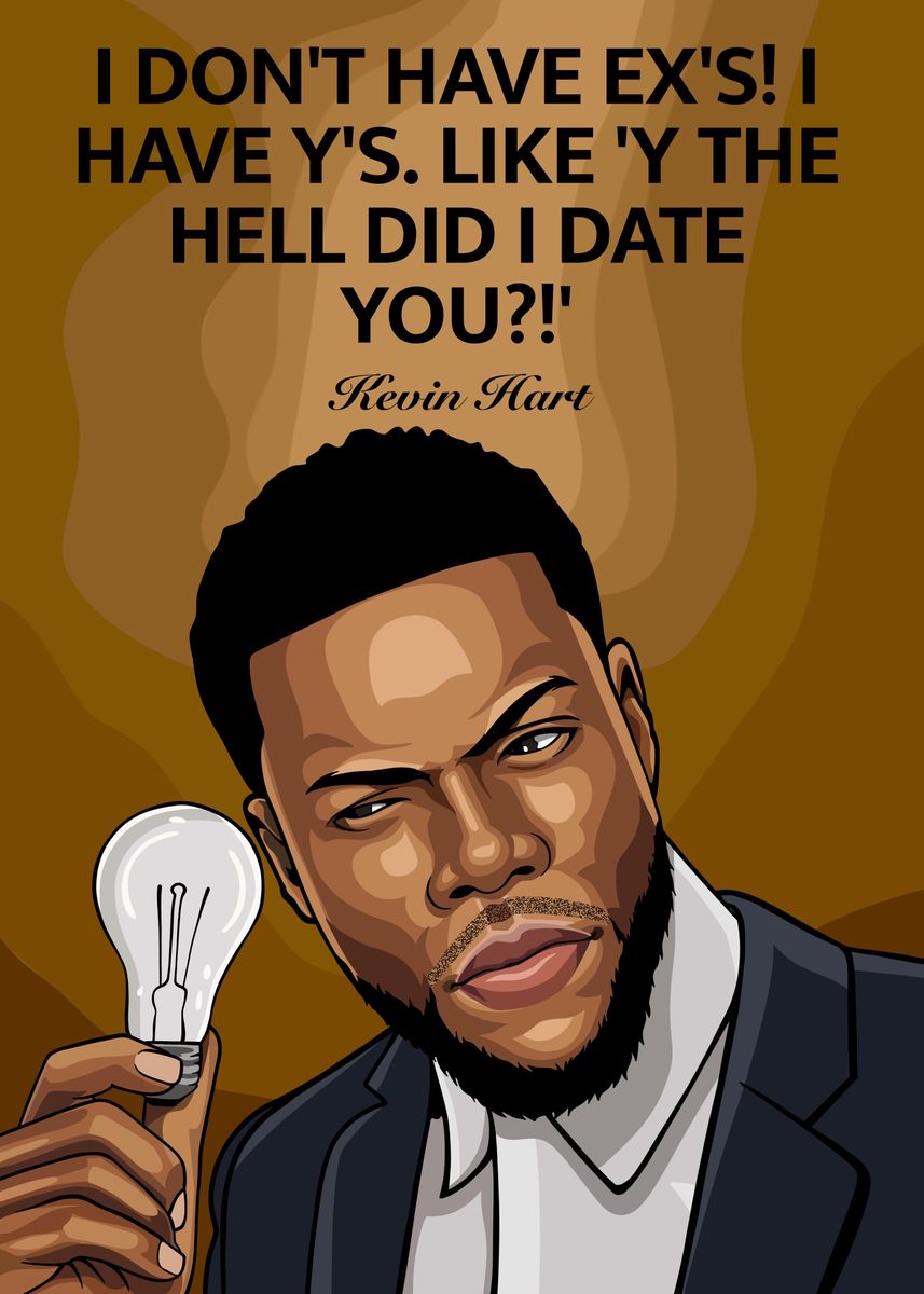 'Comedian quote' Poster, picture, metal print, paint by Magic Apes ...