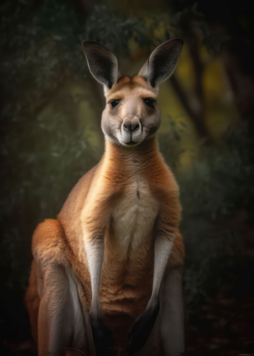 'Elegant kangaroo' Poster by Zooscape Wildlife | Displate