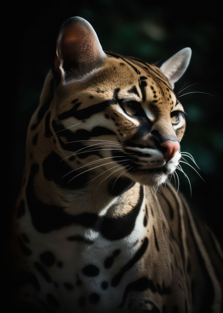 'Stunning ocelot' Poster by Zooscape Wildlife | Displate