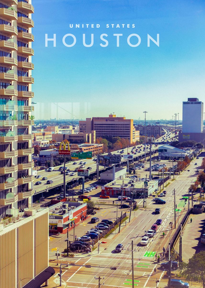 'Houston TX' Poster, picture, metal print, paint by Oneil Photography ...