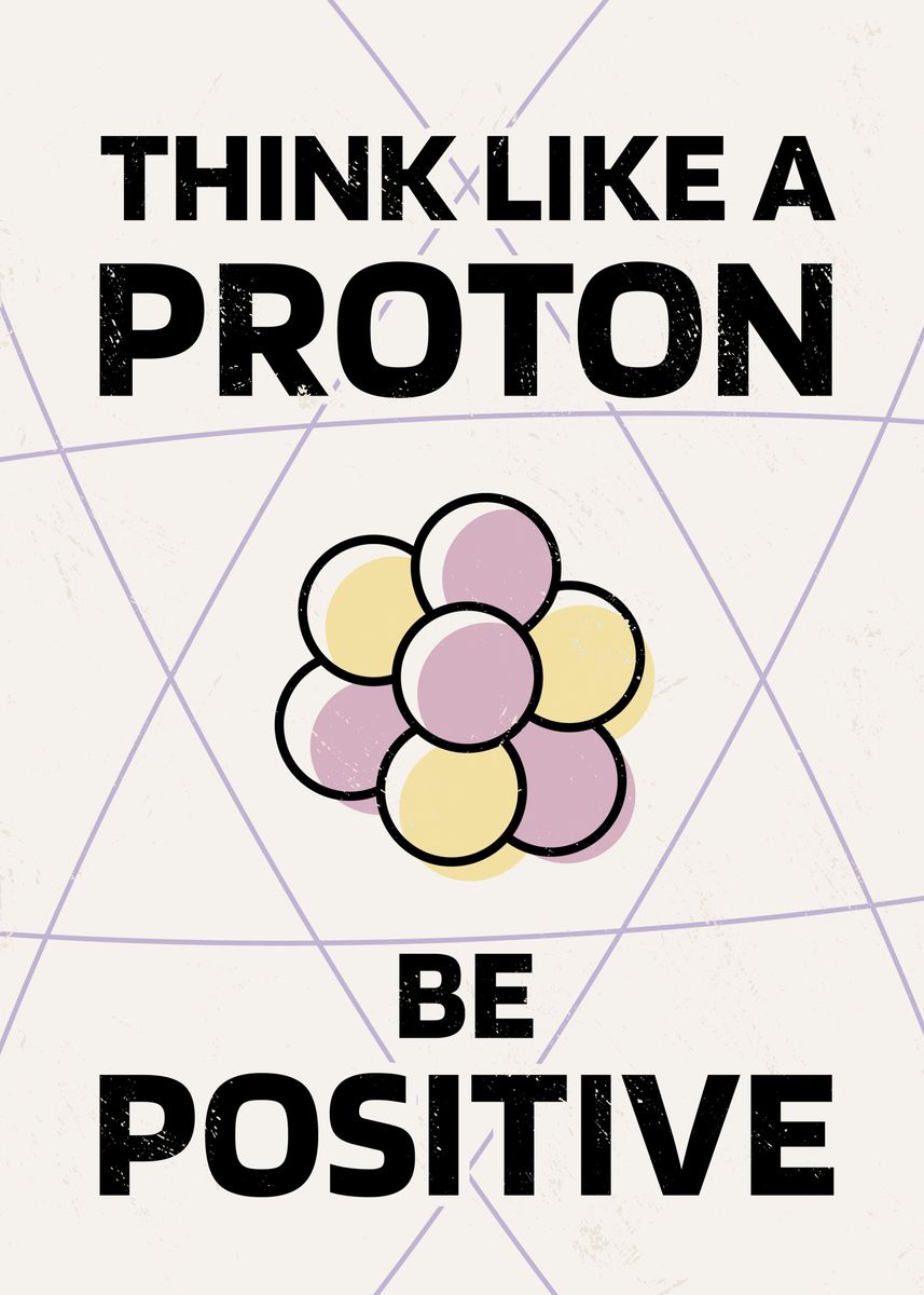 'Proton Quote' Poster by Cool Worker | Displate